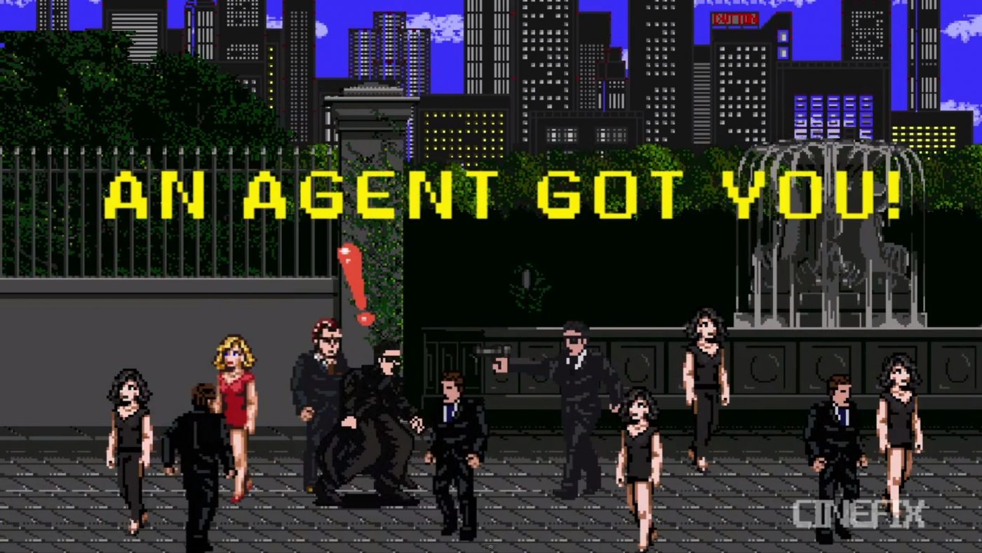 The Matrix réinterprété en version jeu vidéo 8-bit | Geeks and Com'