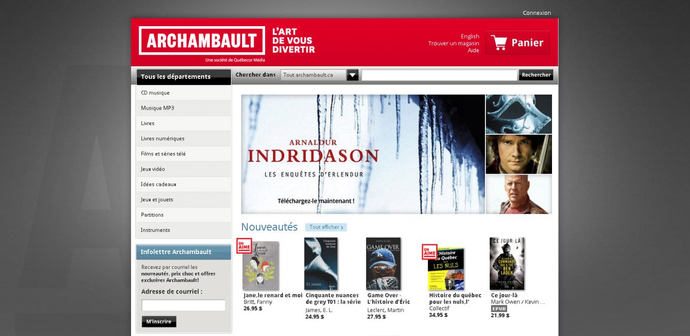 Québecor annonce la vente du Groupe Archambault à Renaud-Bray | Geeks ...