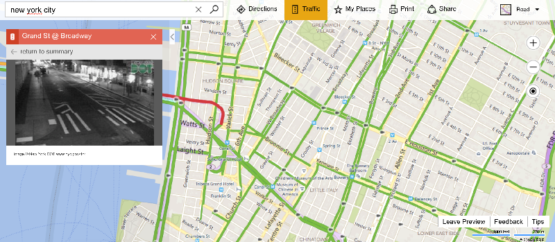 Microsoft ajoute des caméras de surveillance routière à Bing Maps ...